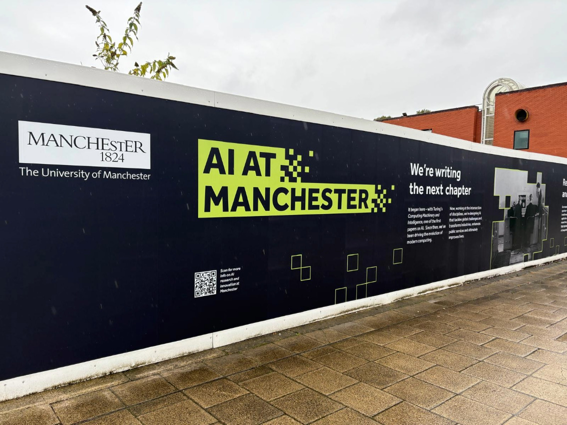 Signage, hoardings & large format print for the University of Manchester